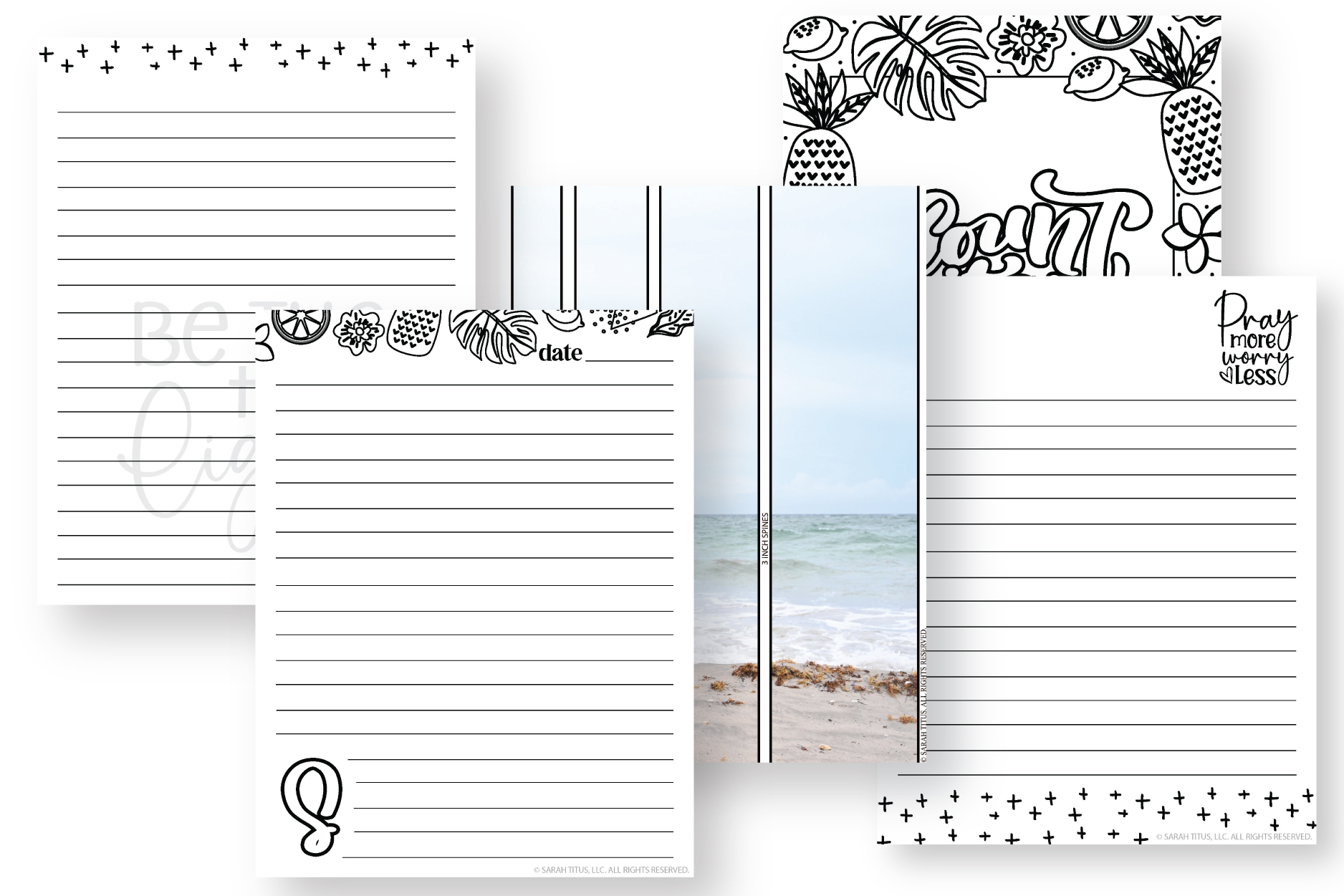 Free Printable Summer Coloring Journal (60+ Pages) - Sarah Titus