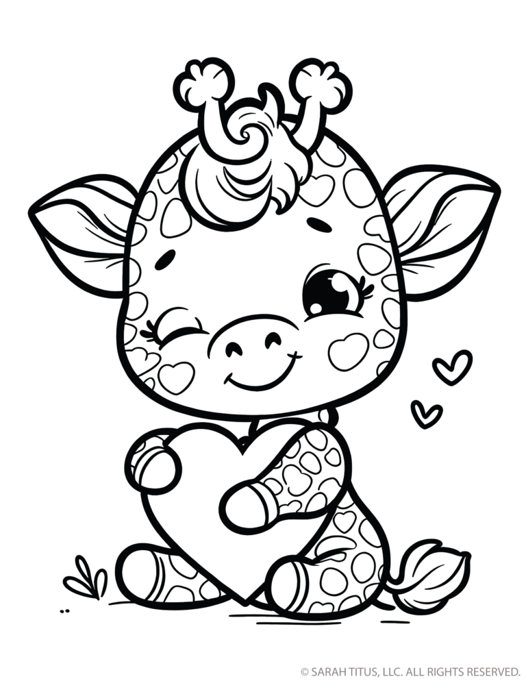 30+ Free Valentine's Day Coloring Pages - Sarah Titus