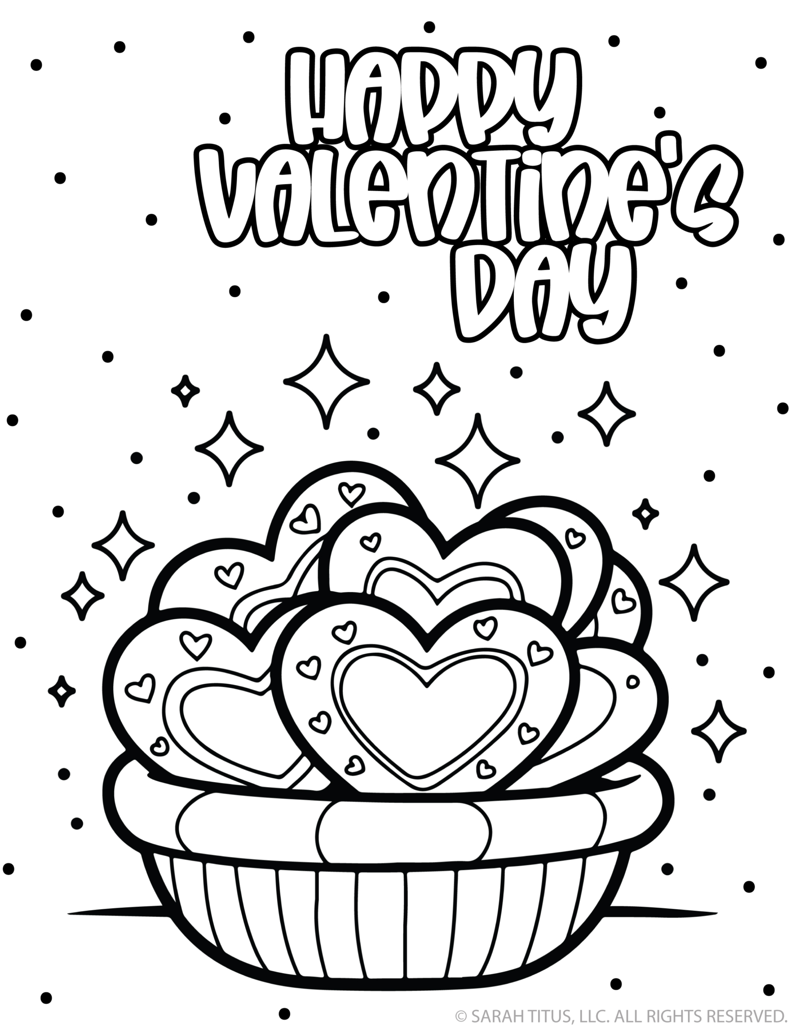 30+ Free Valentine's Day Coloring Pages - Sarah Titus