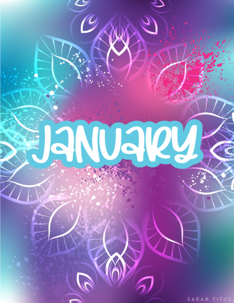 January Monthly Binder Covers - Sarah Titus