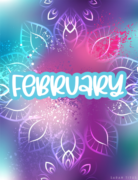 February Monthly Binder Covers - Sarah Titus