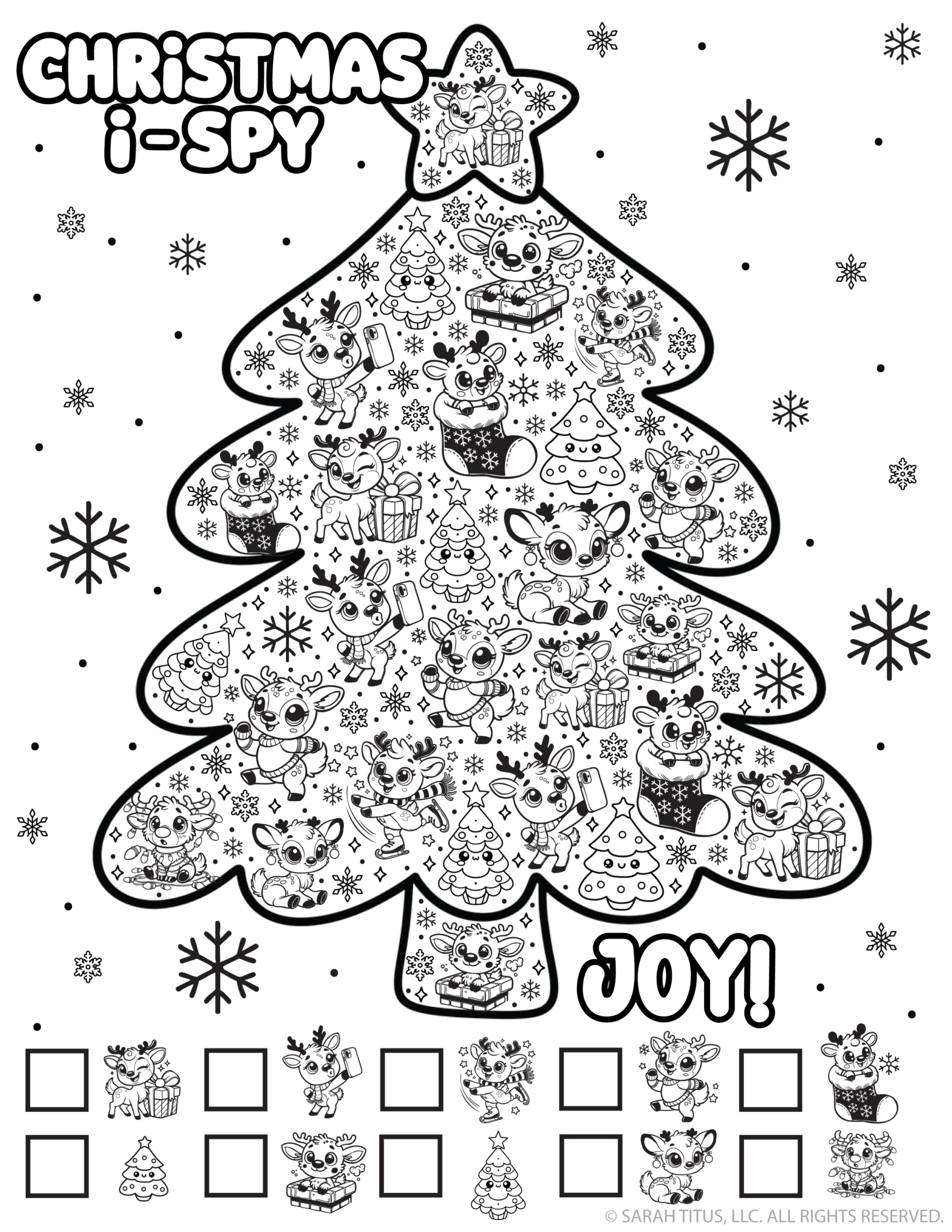 Free Printable Christmas I-Spy Games - Sarah Titus