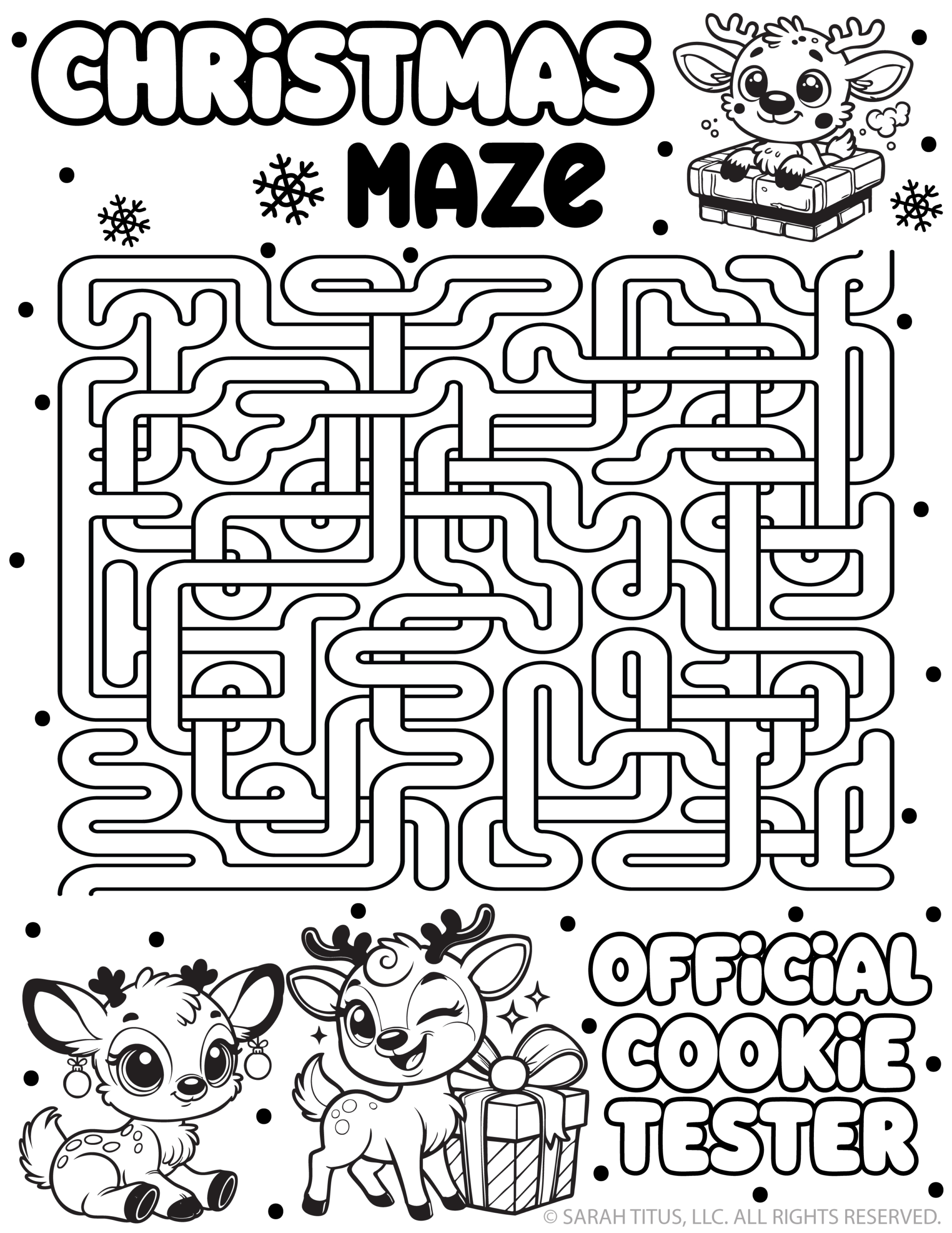 Christmas Mazes: Coloring Sheet Activities - Sarah Titus