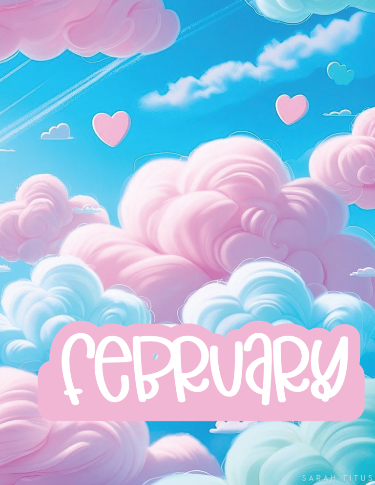 February Monthly Binder Covers - Sarah Titus