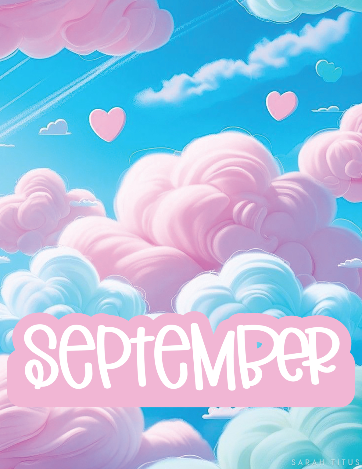 September Monthly Binder Covers - Sarah Titus