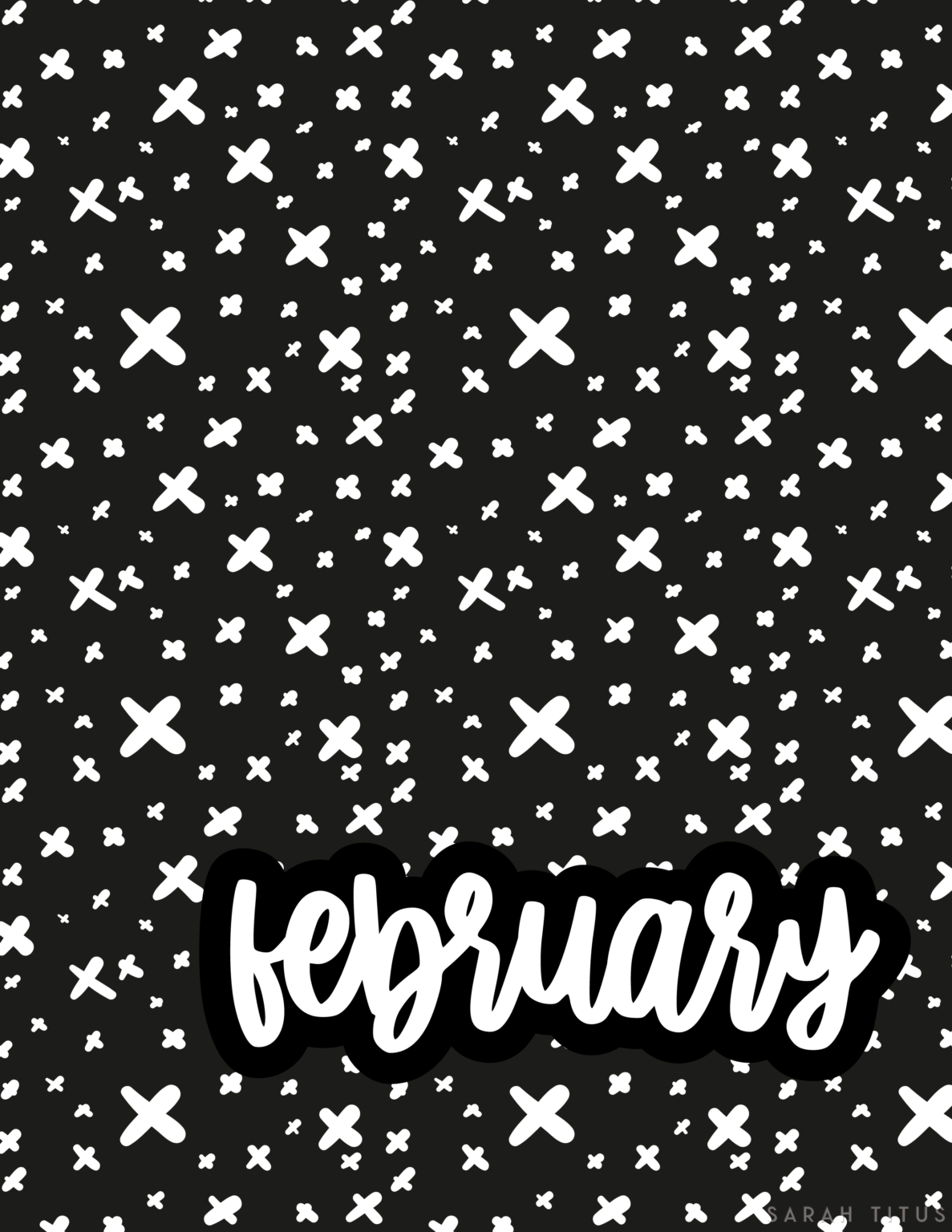 February Monthly Binder Covers - Sarah Titus