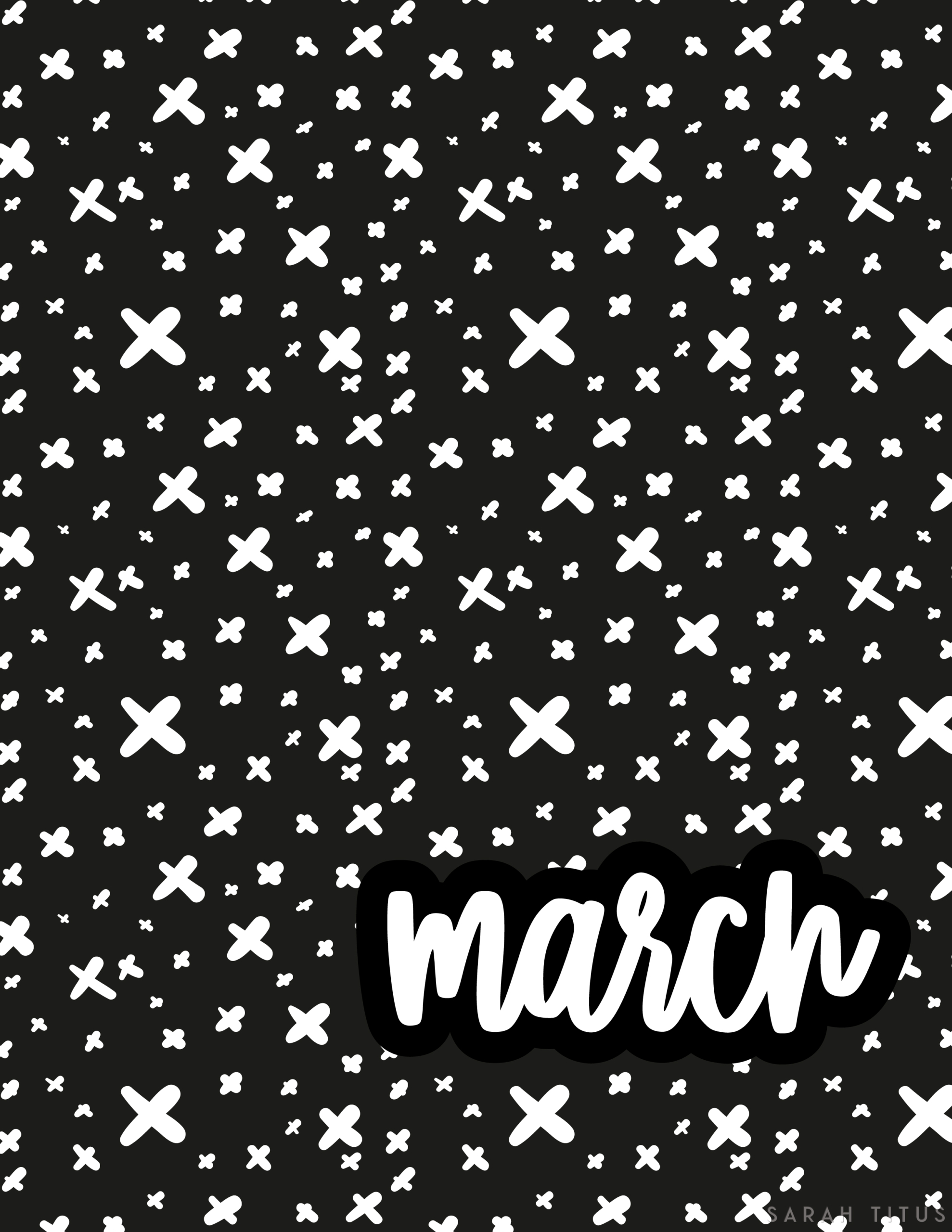 March Monthly Binder Covers - Sarah Titus