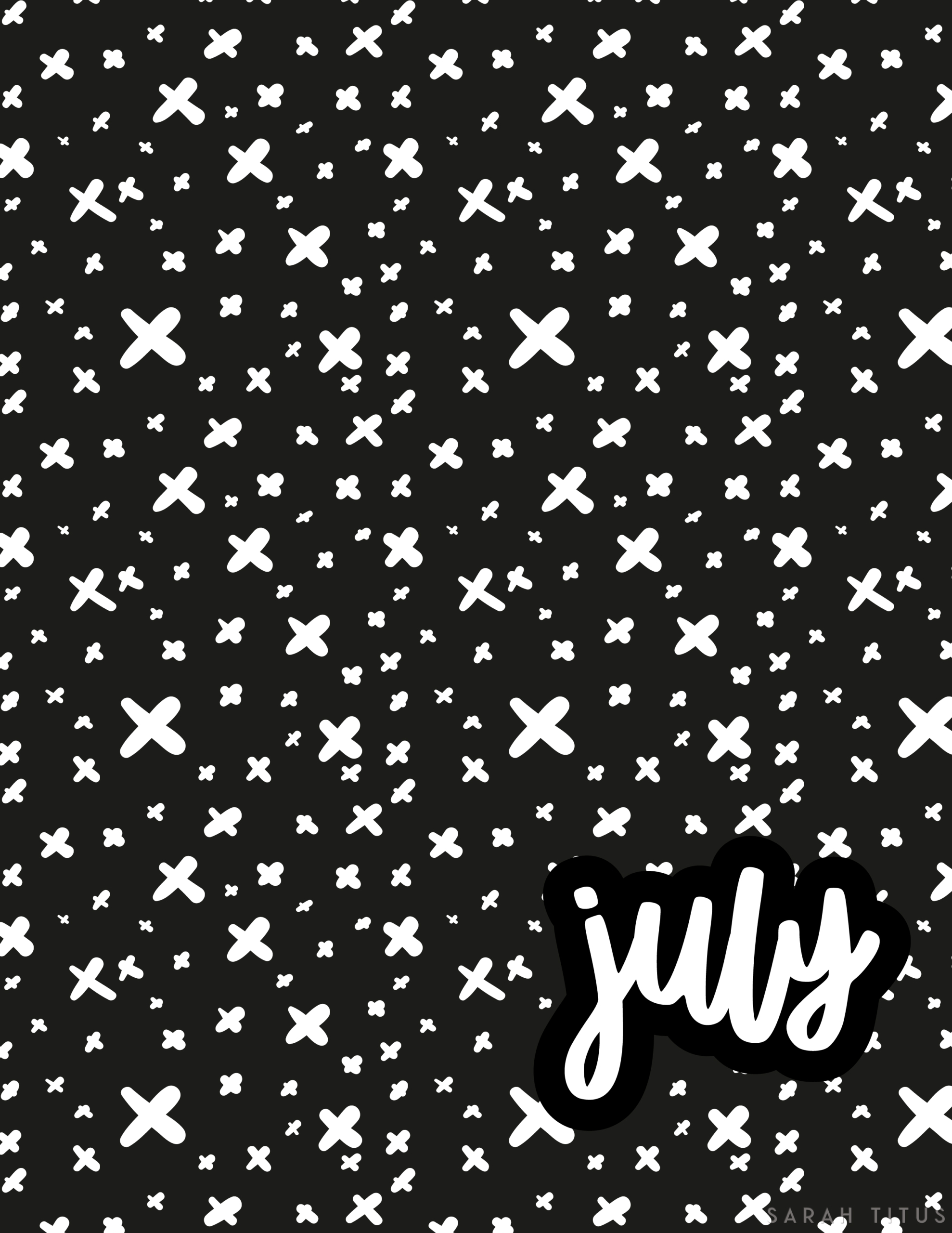 July Monthly Binder Covers - Sarah Titus