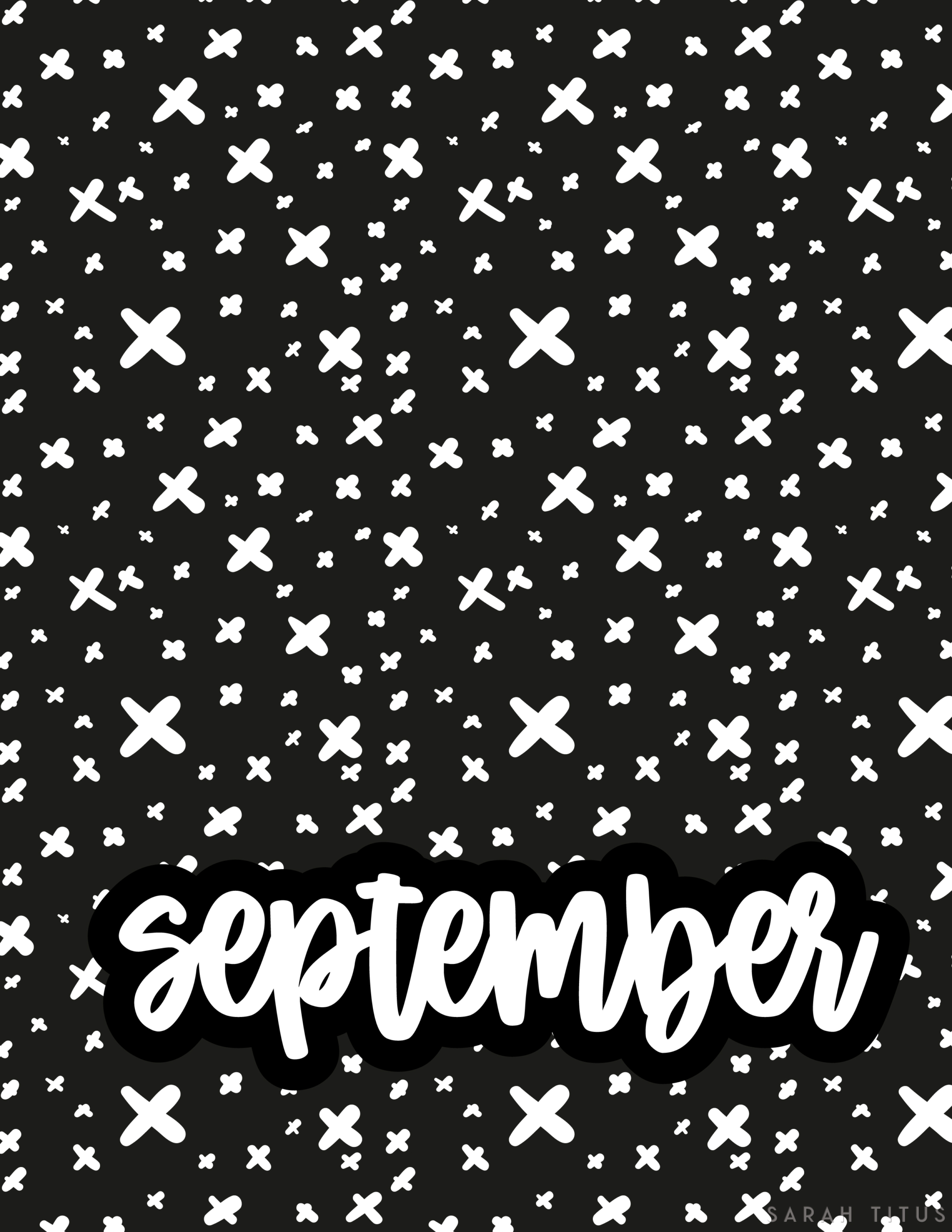 September Monthly Binder Covers - Sarah Titus