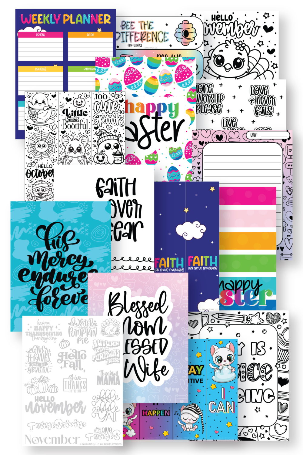 290+ Free Printable Binder Covers For Kids - Sarah Titus