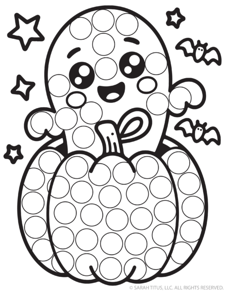 Halloween Dot Marker Printables - Sarah Titus