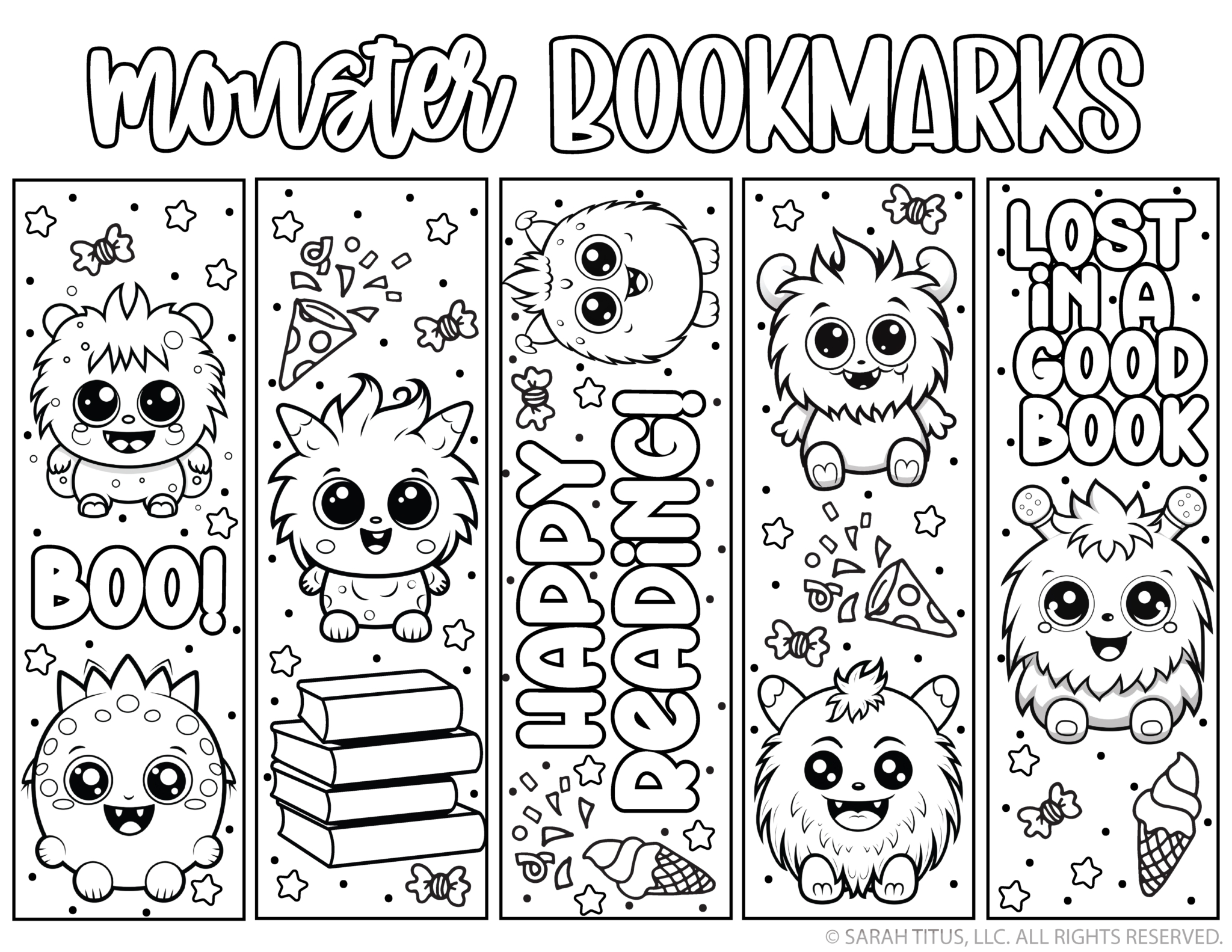 60+ Free Monster Printables - Sarah Titus