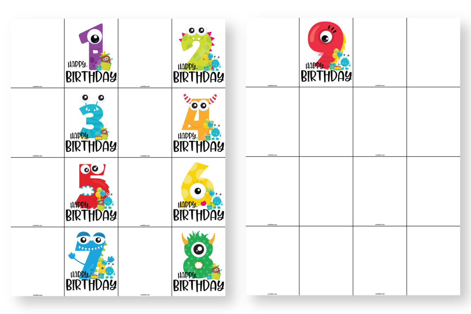 60+ Free Monster Printables - Sarah Titus