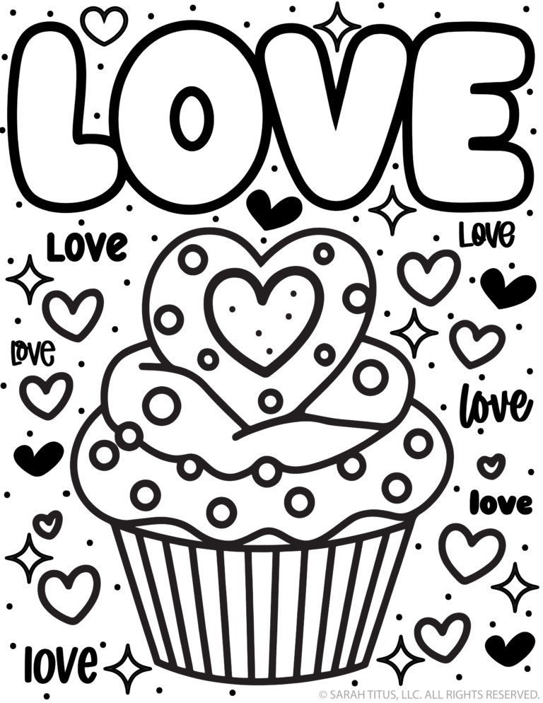 30+ Free Valentine's Day Coloring Pages - Sarah Titus