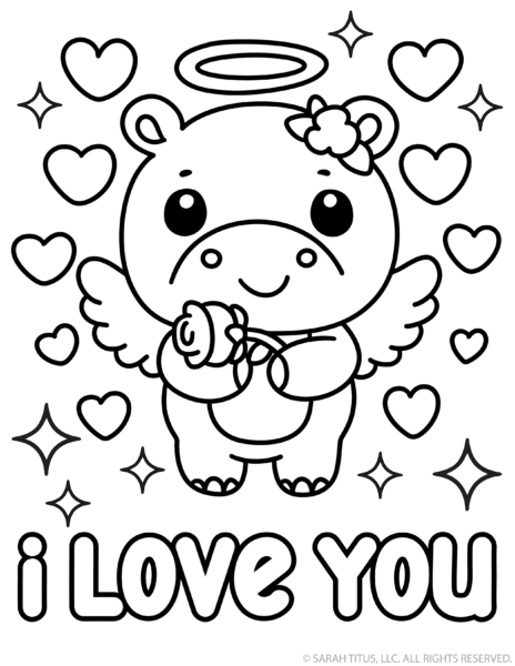 30+ Free Valentine's Day Coloring Pages - Sarah Titus