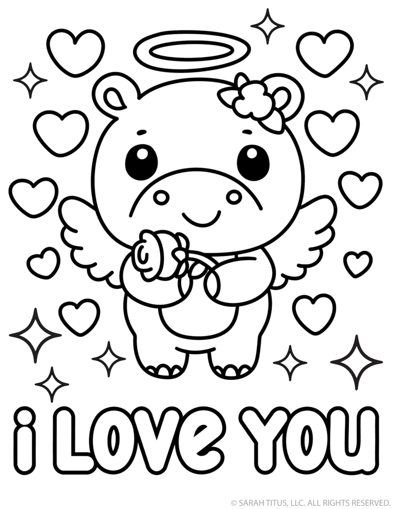 30+ Free Valentine's Day Coloring Pages - Sarah Titus