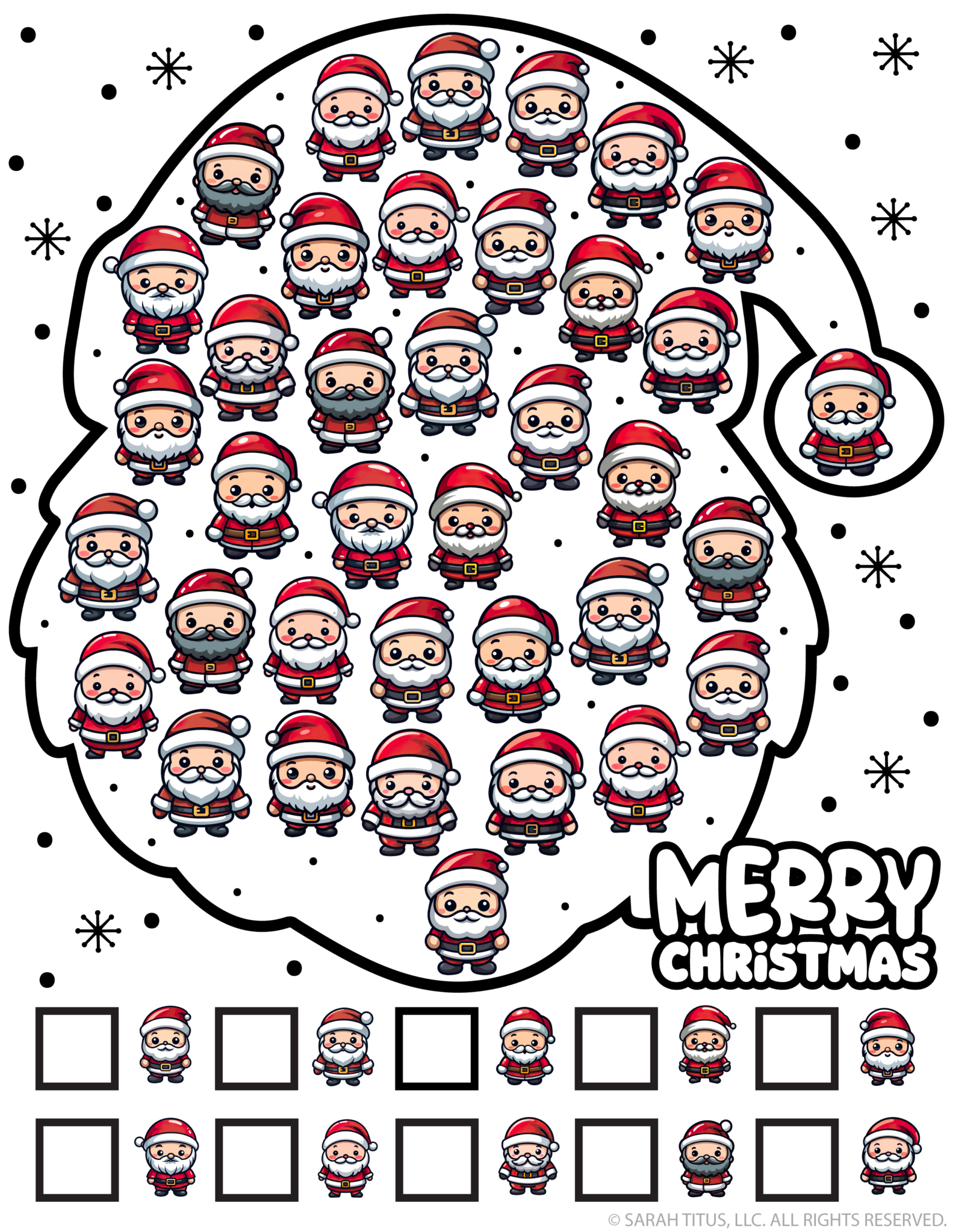 Free Printable Christmas I-Spy Games - Sarah Titus
