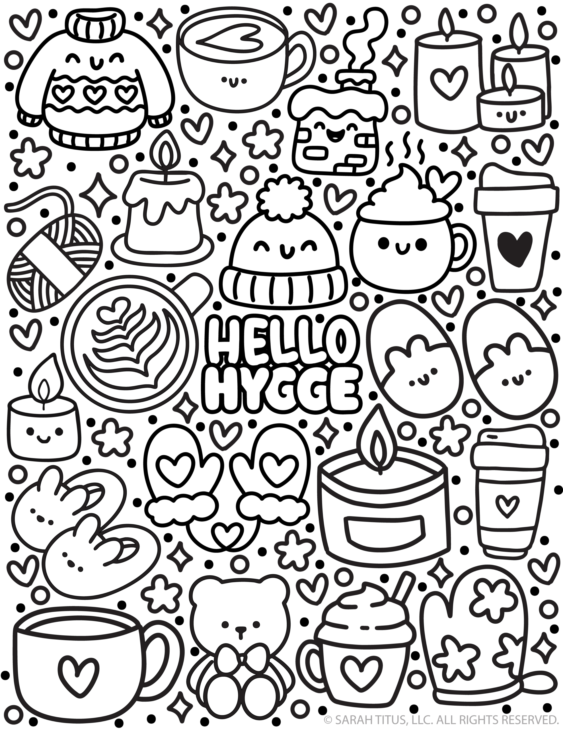 Free Printable Hello Winter Coloring Pages (Cozy Winter Coloring Sheets ...