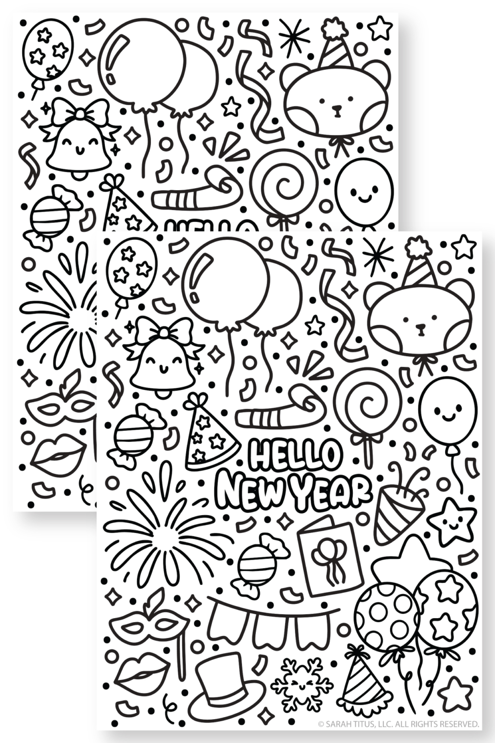 Christmas Coloring Stickers Free Printable | Fun Colorable Stickers for ...