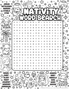 Christmas Word Search Printables - Sarah Titus