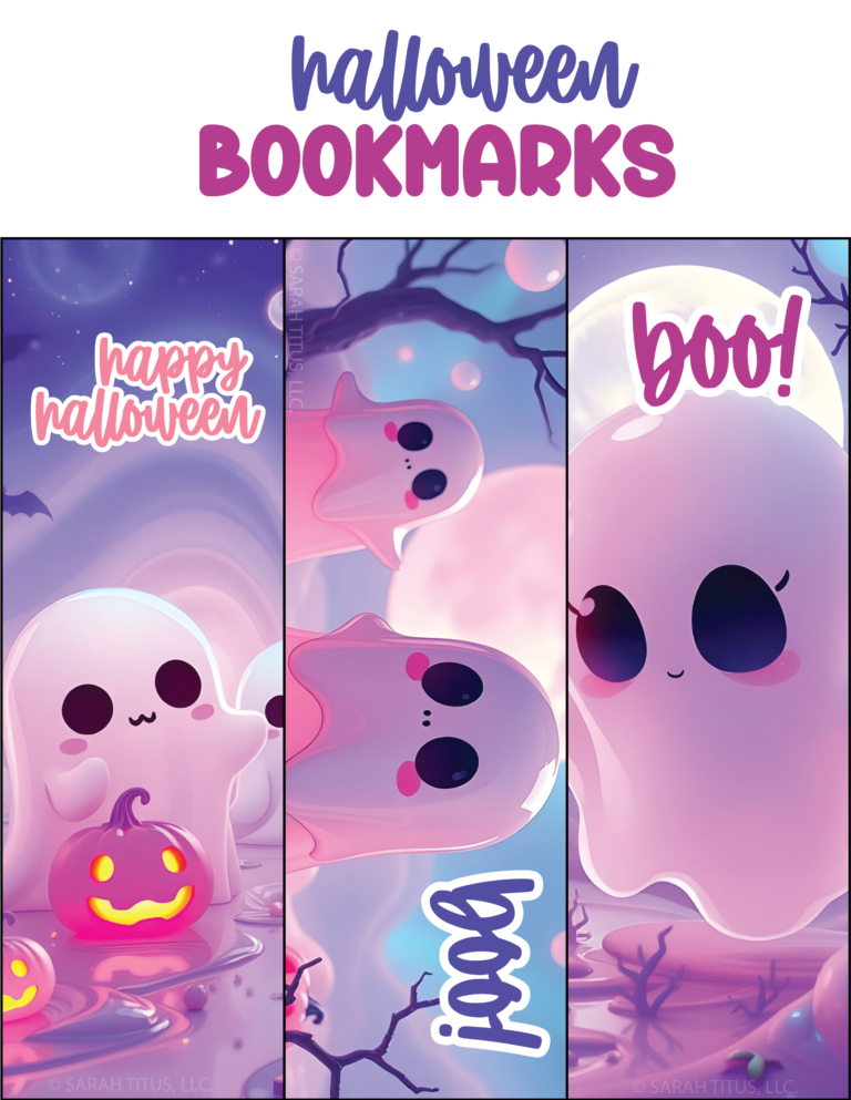 Free Printable Halloween Bookmarks - Sarah Titus