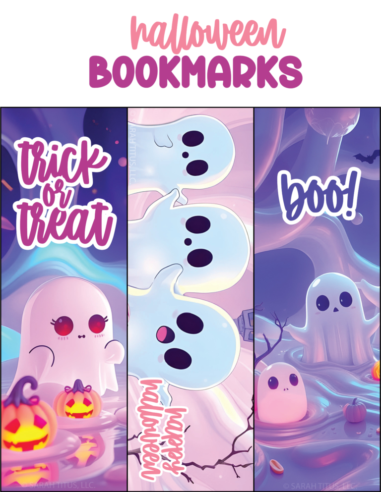 Free Printable Halloween Bookmarks - Sarah Titus