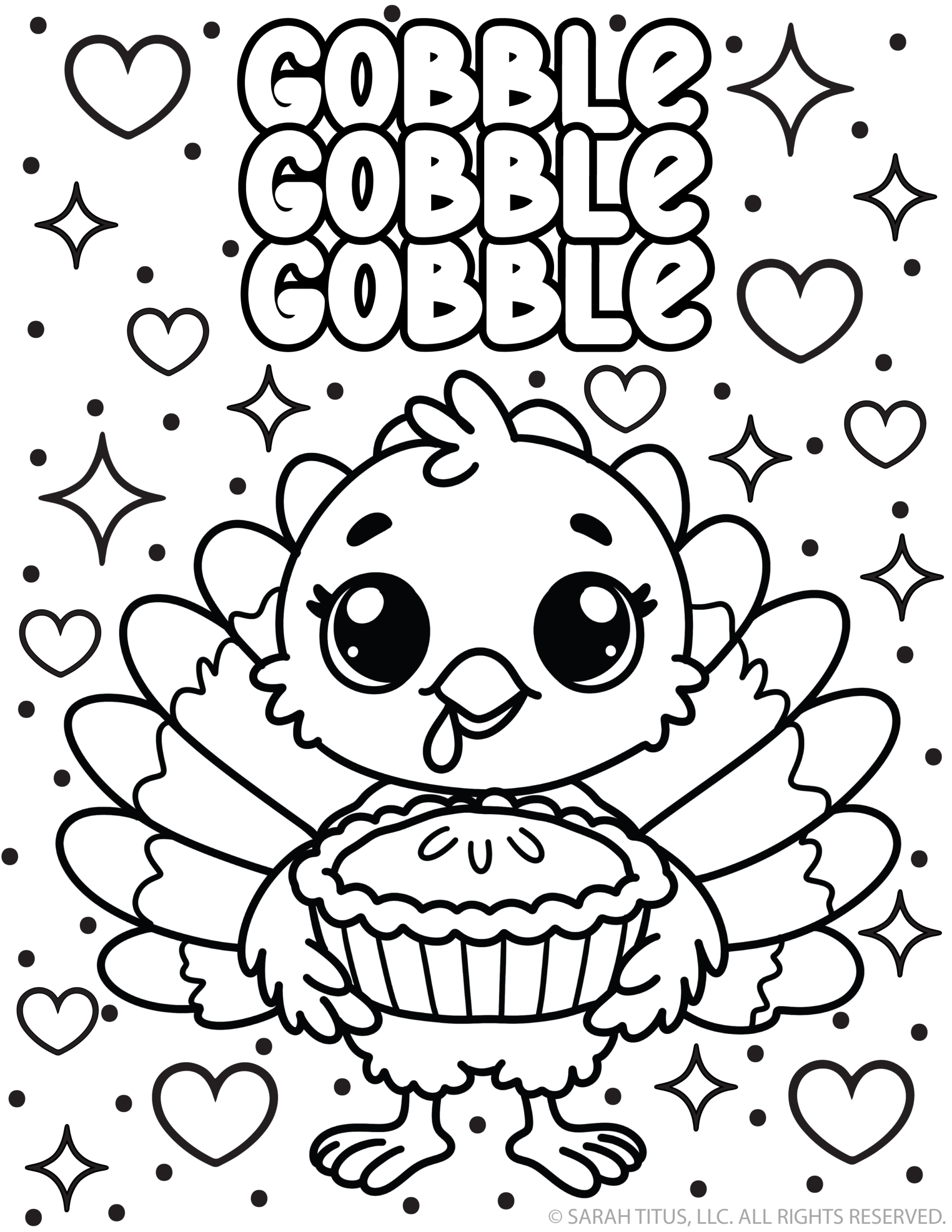 Free Thanksgiving Coloring Pages (10+ Cute Fall Printables) - Sarah Titus