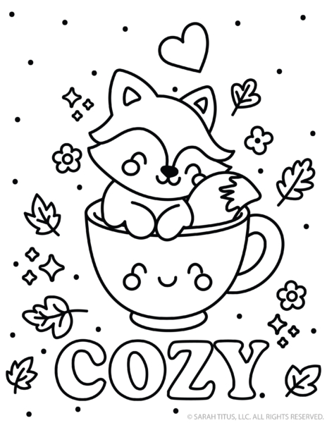 Free Thanksgiving Coloring Pages (10+ Cute Fall Printables) - Sarah Titus