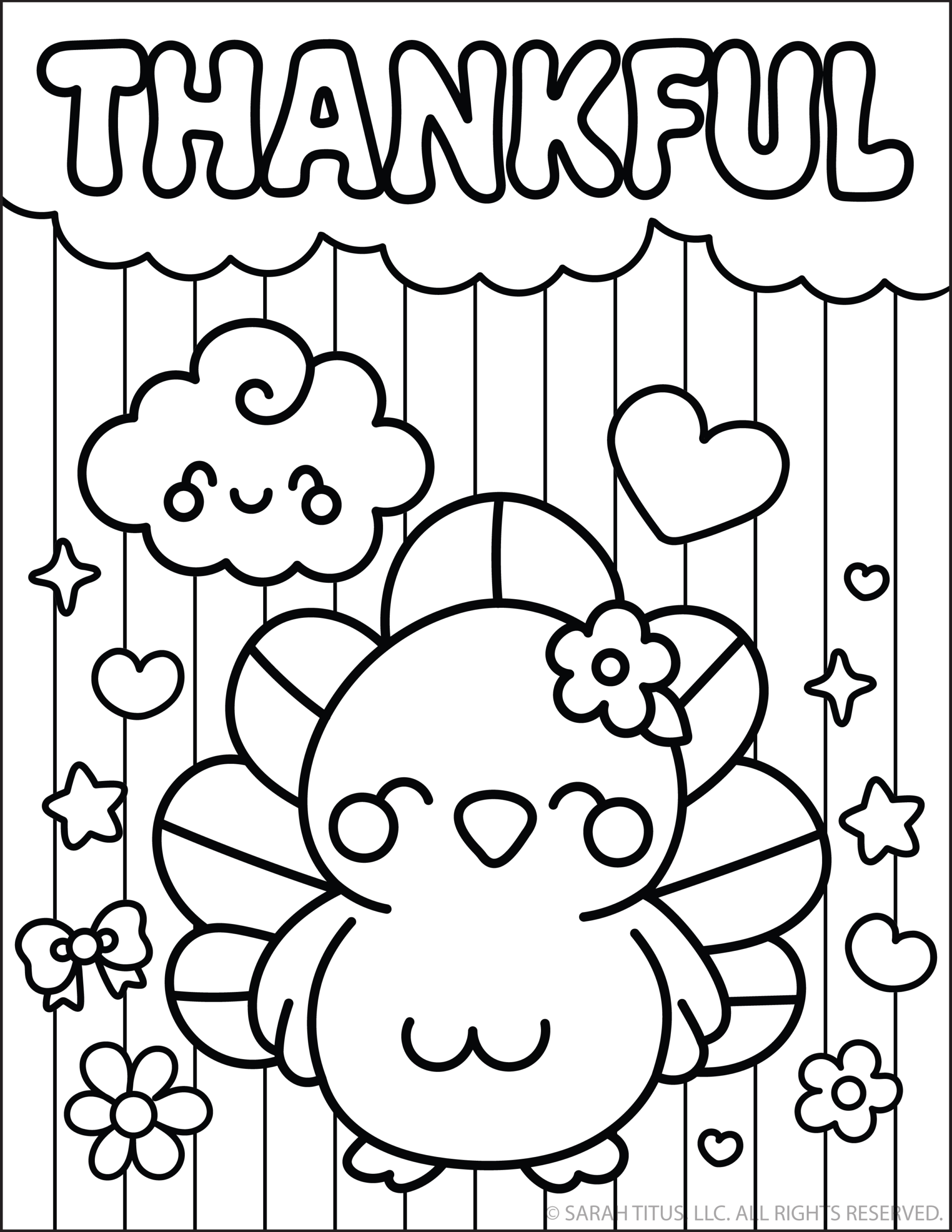 Free Thanksgiving Coloring Pages (10+ Cute Fall Printables) - Sarah Titus