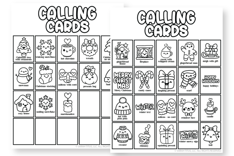 Free Christmas Bingo Printable Game Cards - Sarah Titus