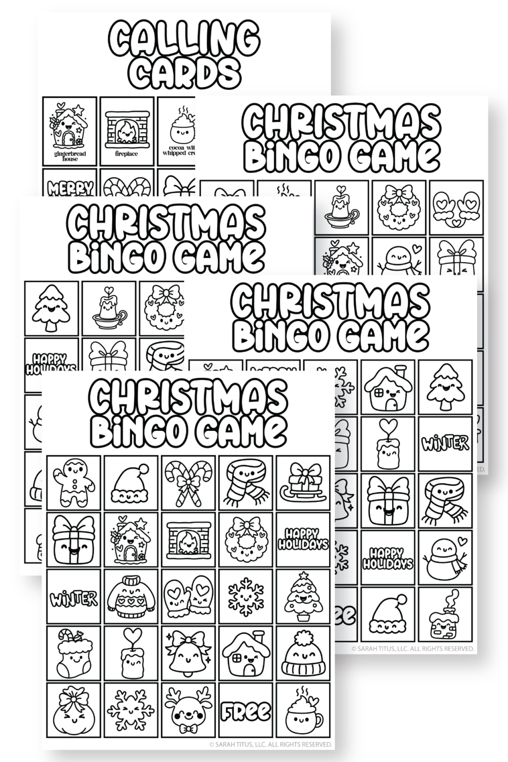 Christmas Advent Calendar Free Printable – Colorable Countdown for Kids ...