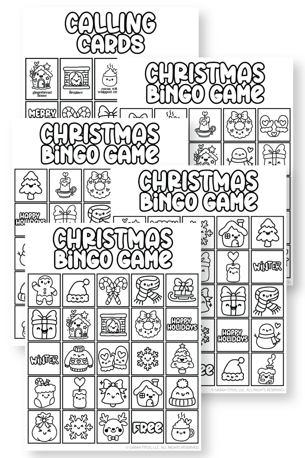 Christmas Coloring Stickers Free Printable | Fun Colorable Stickers for ...
