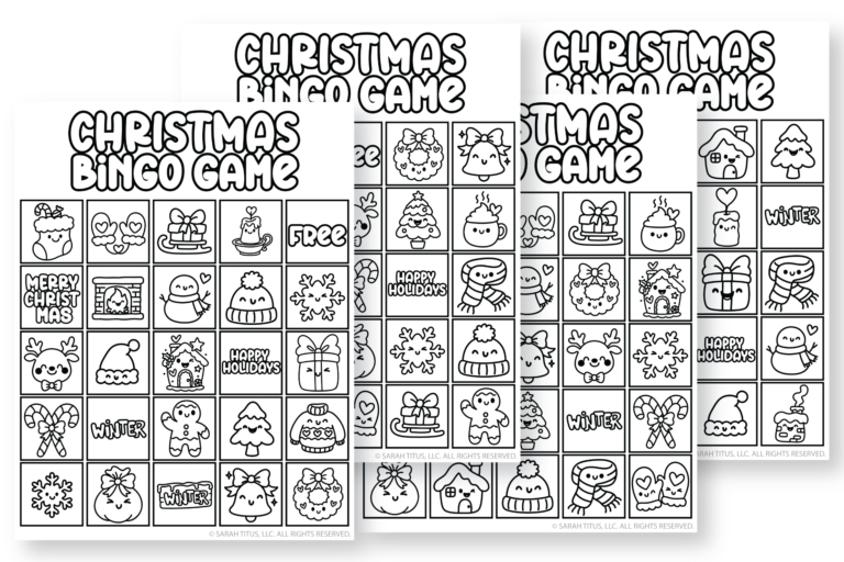 Free Christmas Bingo Printable Game Cards - Sarah Titus