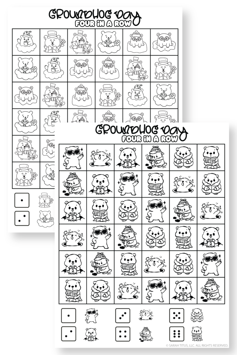 Holiday Printables: Groundhog Day Archives - Sarah Titus