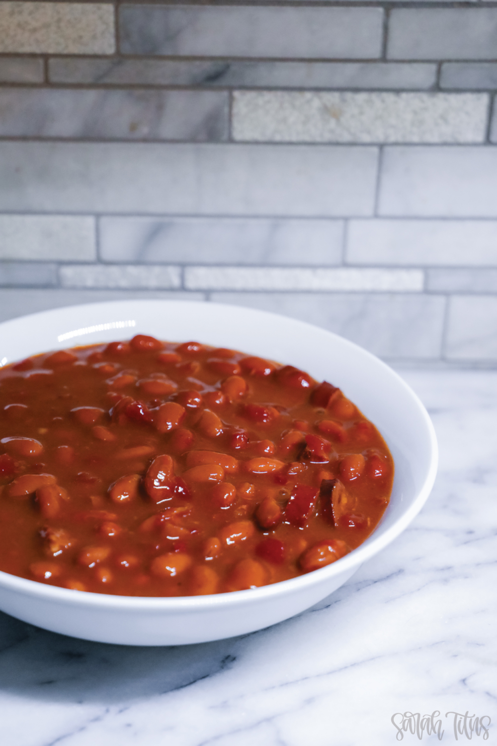 Best Savory BBQ Baked Beans – Easy Make-Ahead Potluck Recipe - Sarah Titus