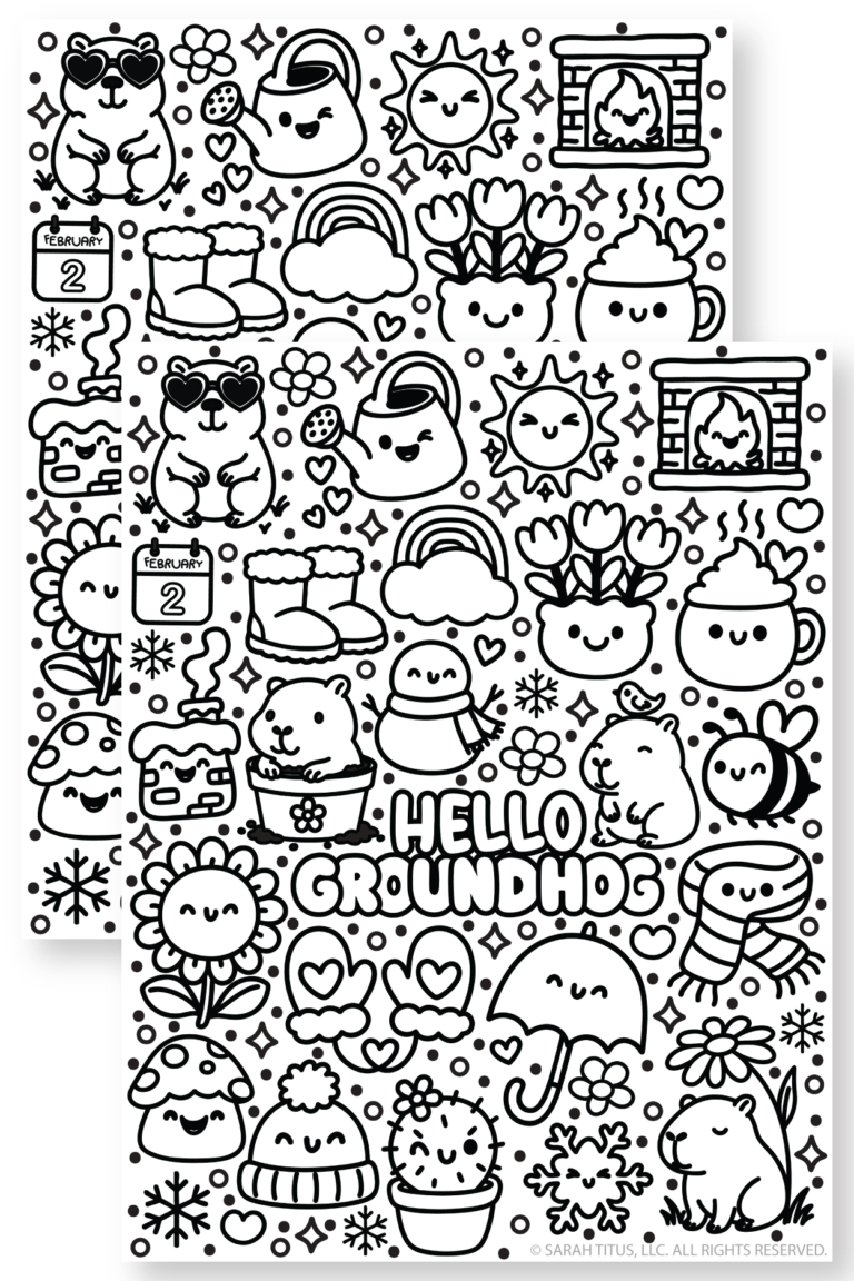 Groundhog Day I-Spy Free Printable (Cute Shadow Prediction & Winter ...