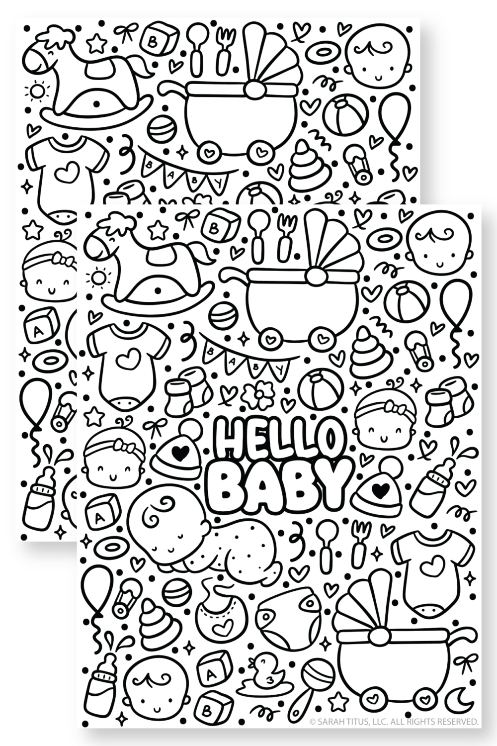 Free Printable Coloring Encouragement Cards (36 Cute Cards to Share ...