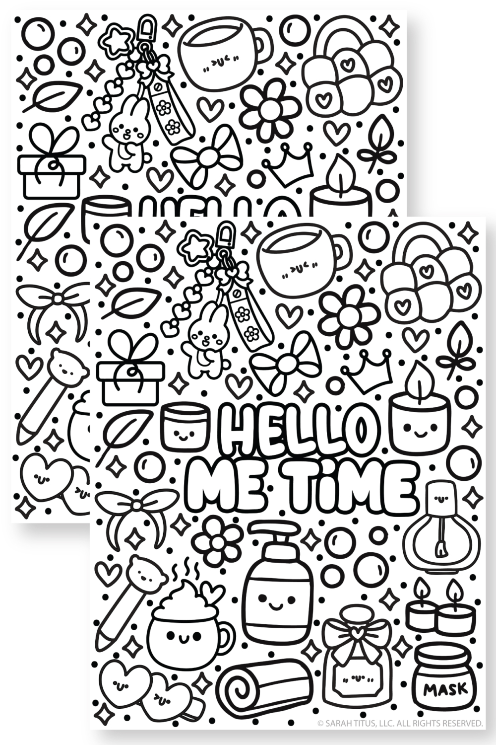 Hello January Coloring Page Free Printable Cute Winter Doodles - Sarah ...