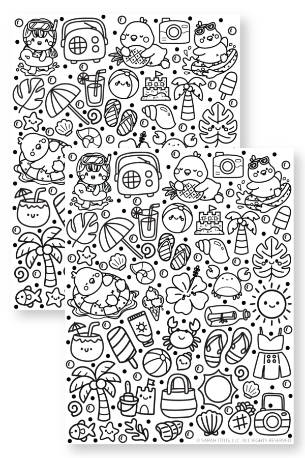 120+ Free Printable Love Stickers (Cute Coloring Kawaii Planner Sticker ...