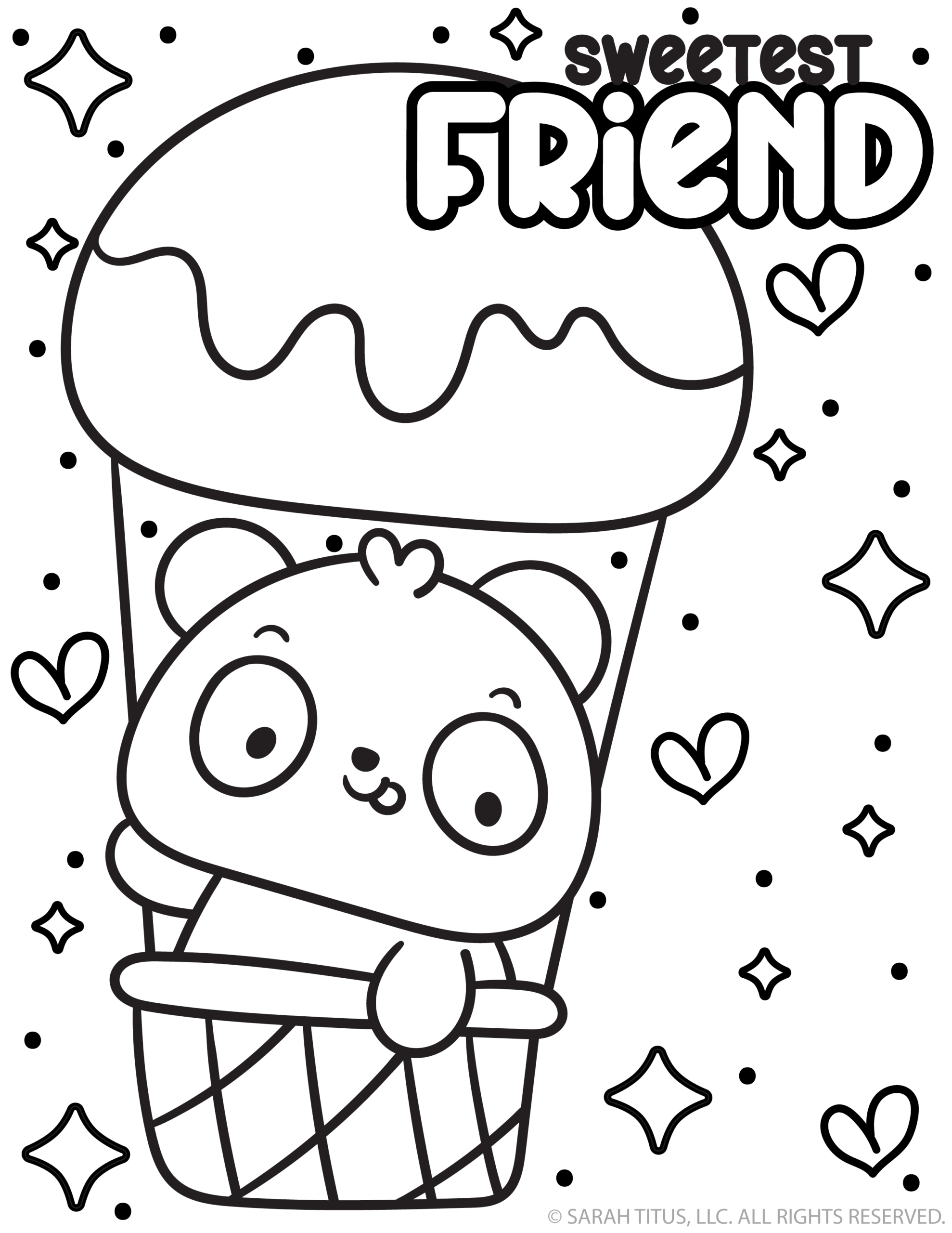 Free Galentine’s Day Coloring Pages - Sarah Titus