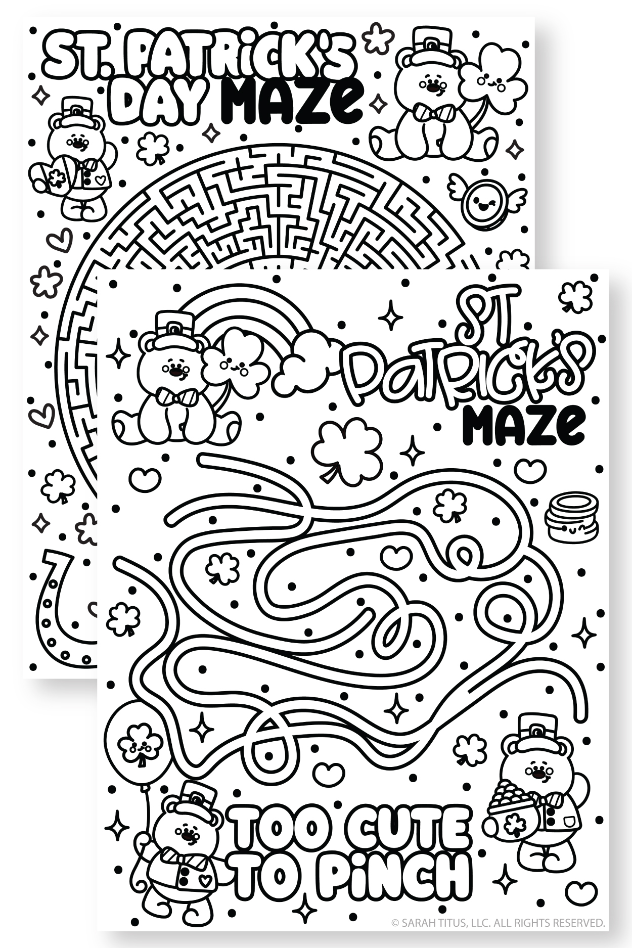 Free Printable St Patrick's Day Mazes (Fun Activity for Kids) - Sarah Titus