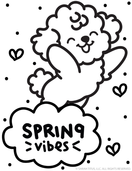 Free Printable Spring Coloring Pages (Cute Kawaii Designs for Kids and ...