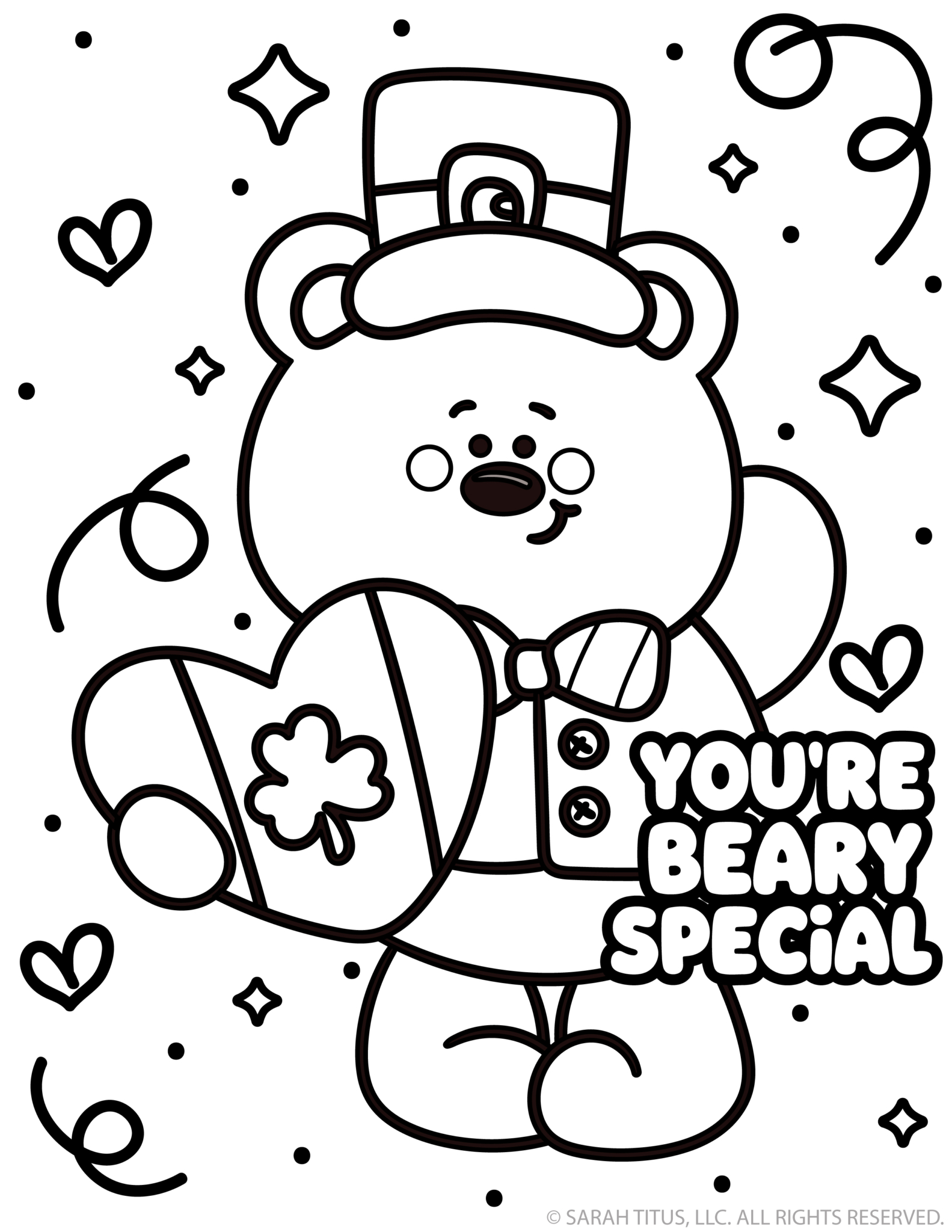 Free Printable St. Patrick’s Day Coloring Pages (Super Cute Kawaii ...