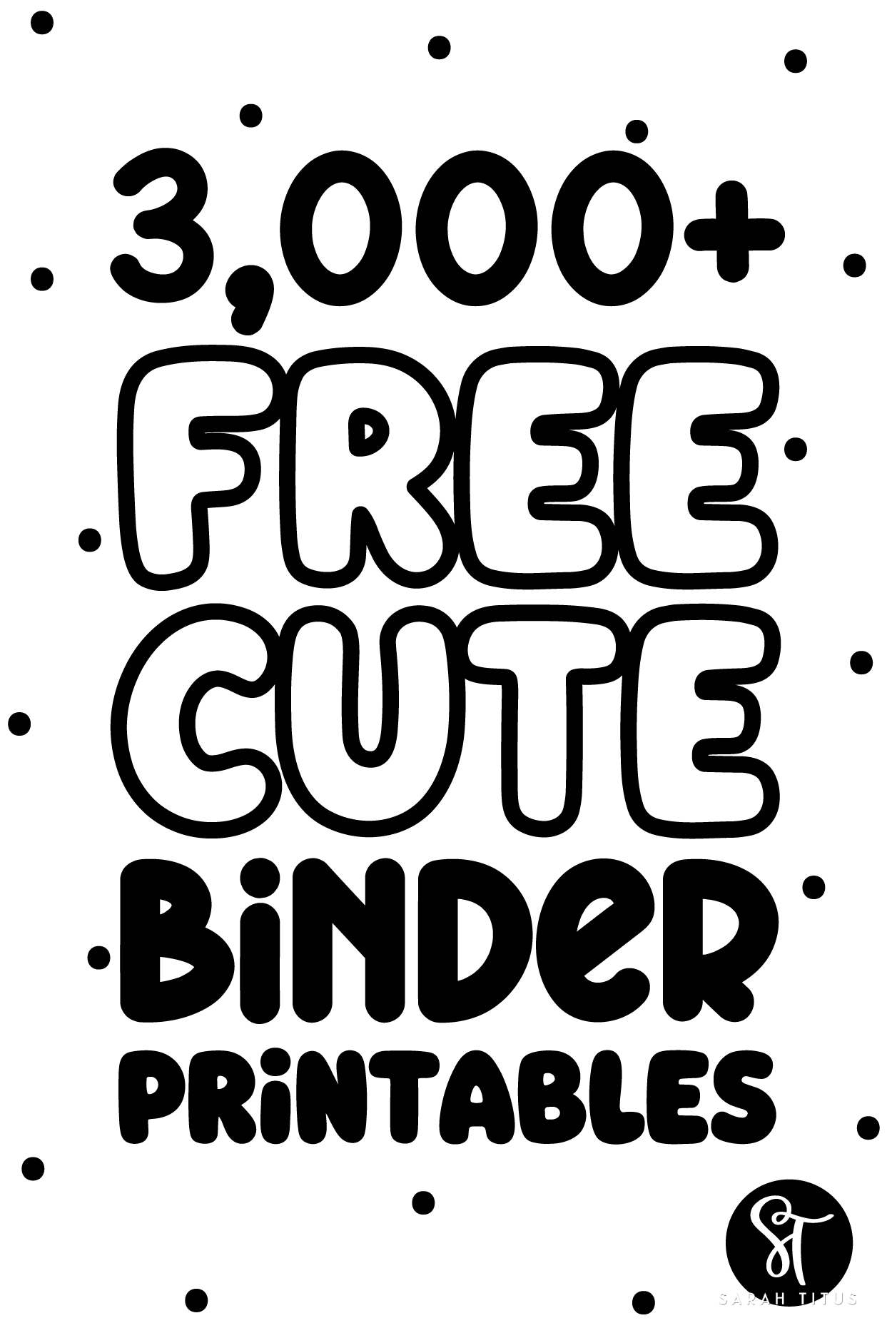 Free Printable Binders (3,000+ Cute Binder & Planner Pages For Every ...
