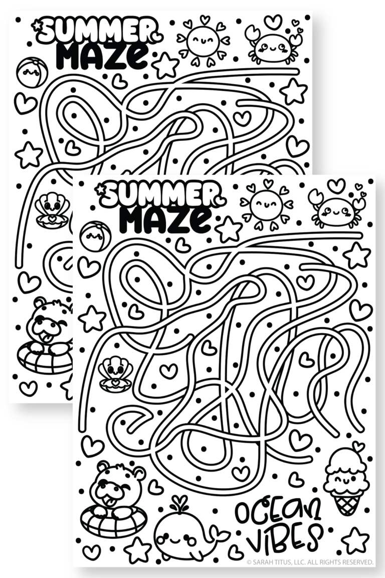 Free Printable Spring I-Spy (Cute Kawaii Search and Find) - Sarah Titus