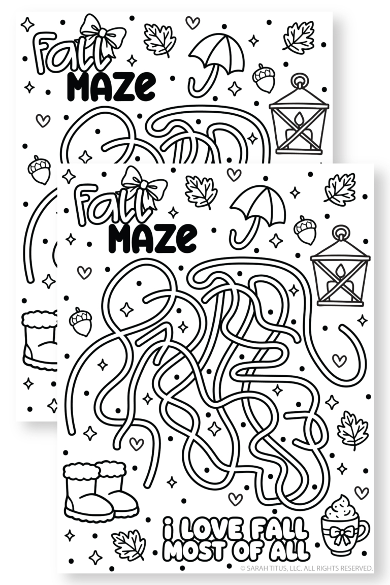 Free Printable Spring Maze (Super Cute Spring Is in the Air Maze ...