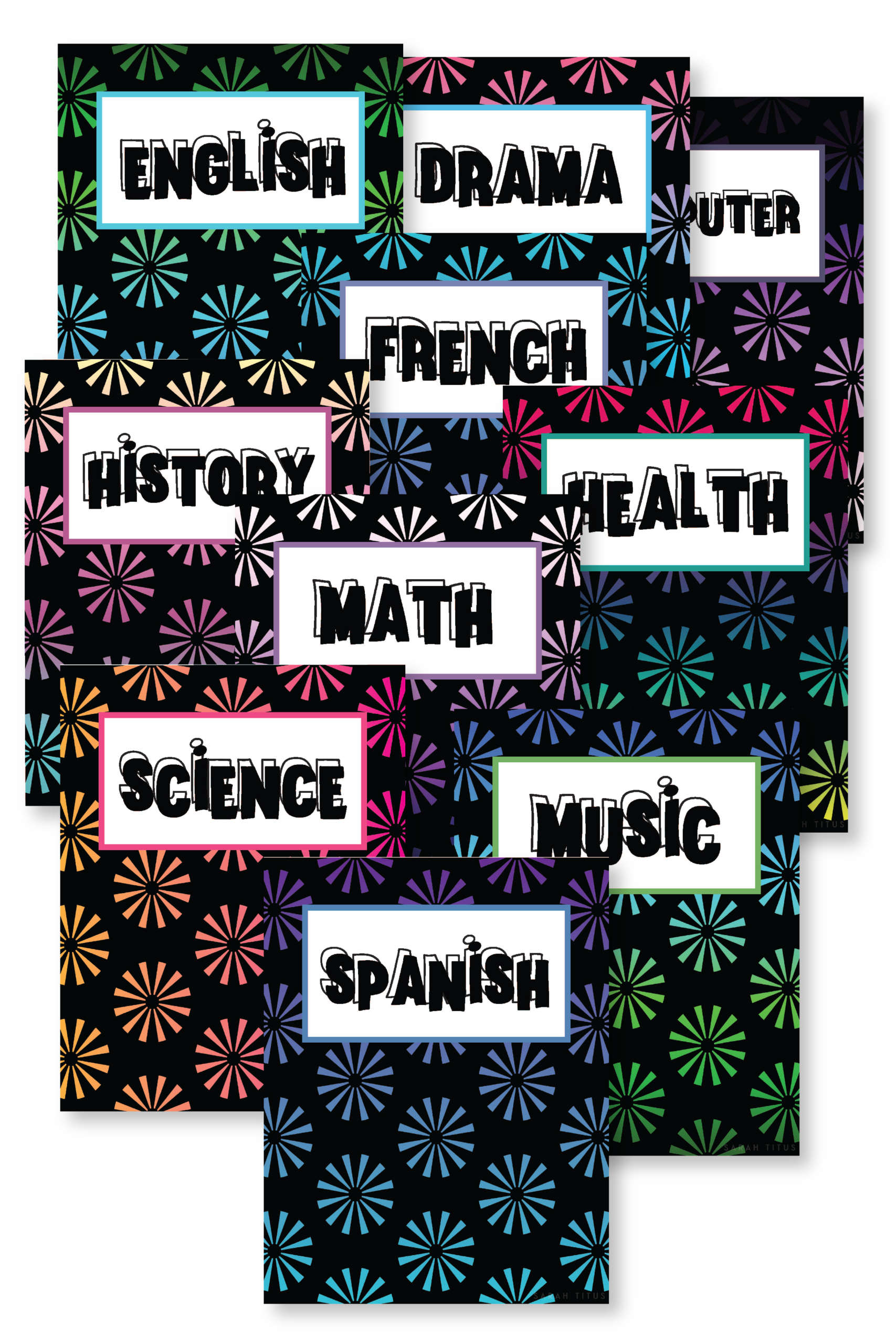 Printables - Binder Covers & Dividers - Sarah Titus