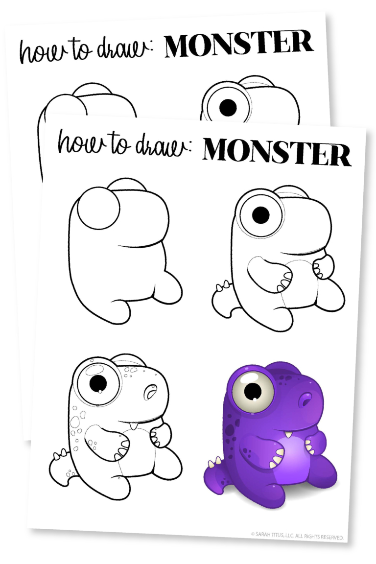60+ Free Monster Printables - Sarah Titus